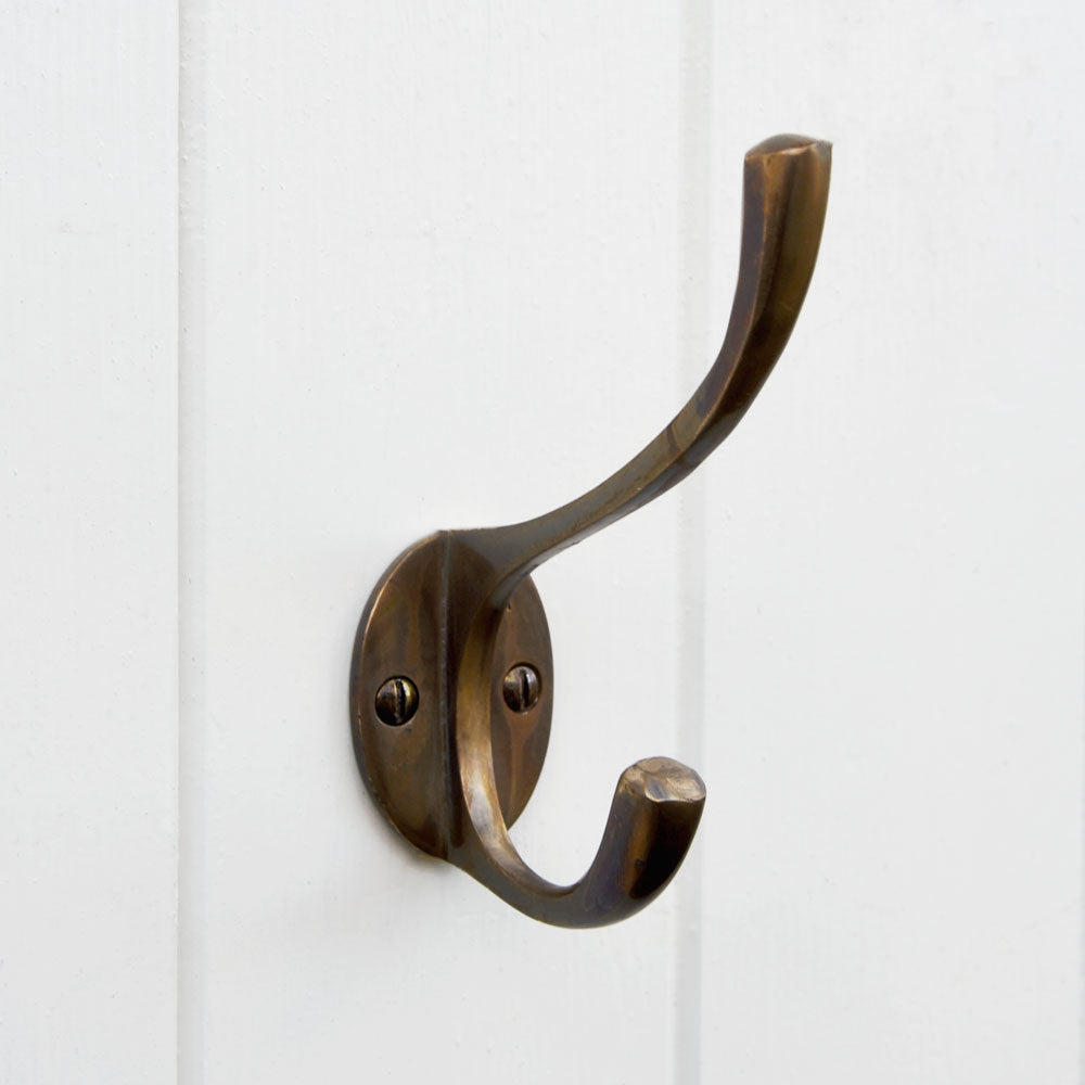 Antique Brass Oakham Coat Hook