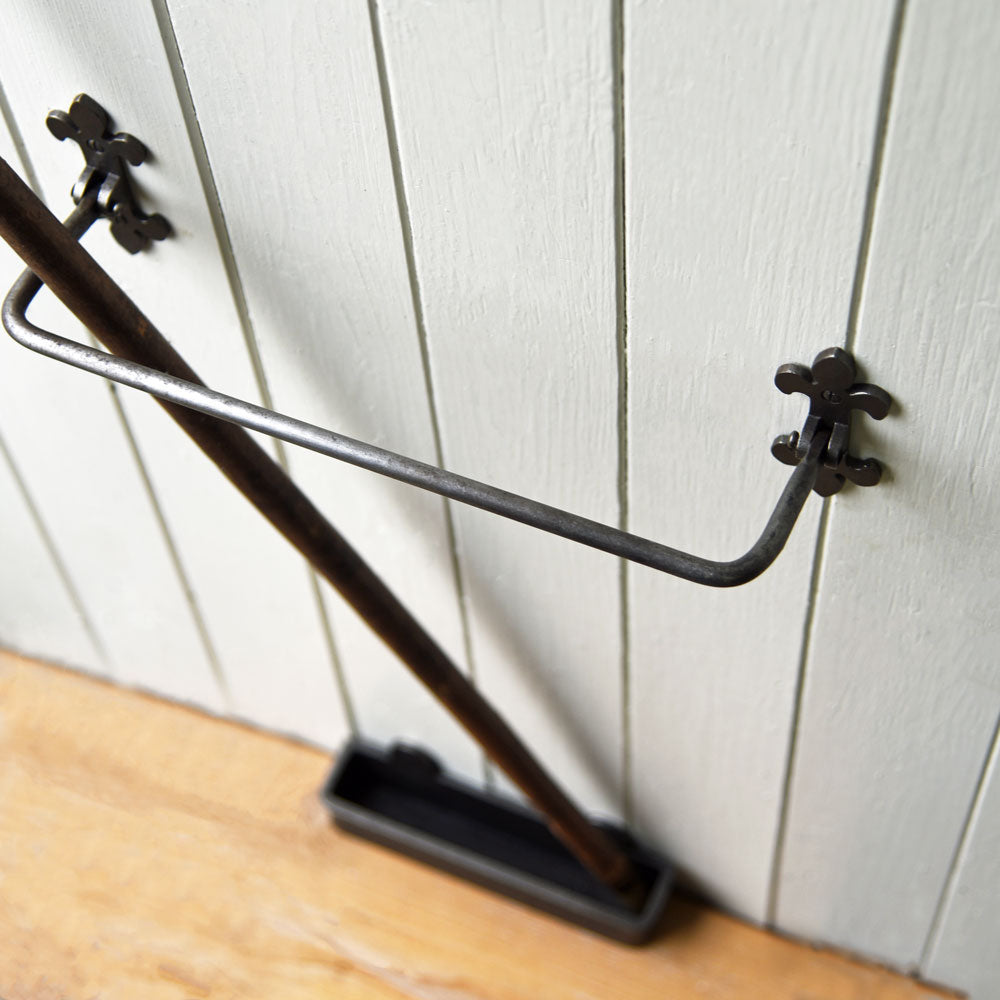 Fleur Umbrella And Walking Stick Holder-Wall mounted stick stand