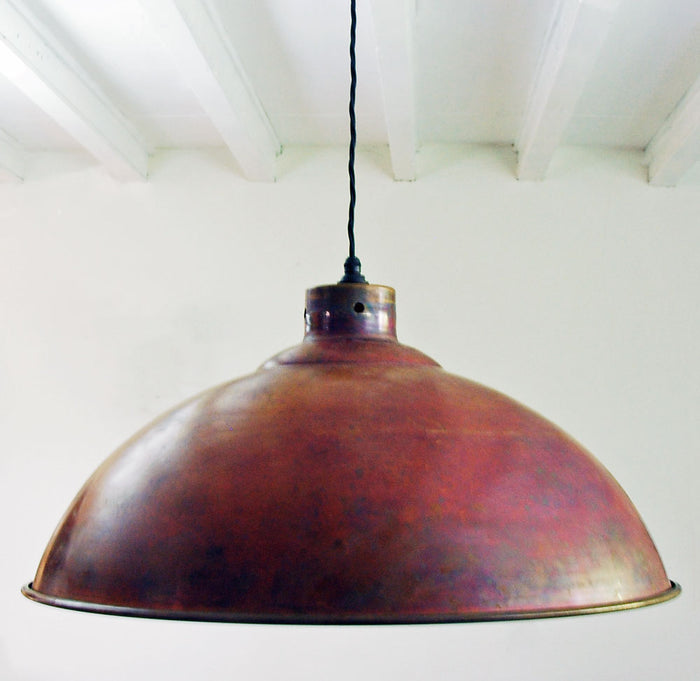 Large Copper Pendant light - kitchen island lighting - kitchen light ...