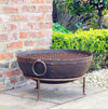 Original Indian Iron Kadai Fire Pit With Grill from Bowley & Jackson