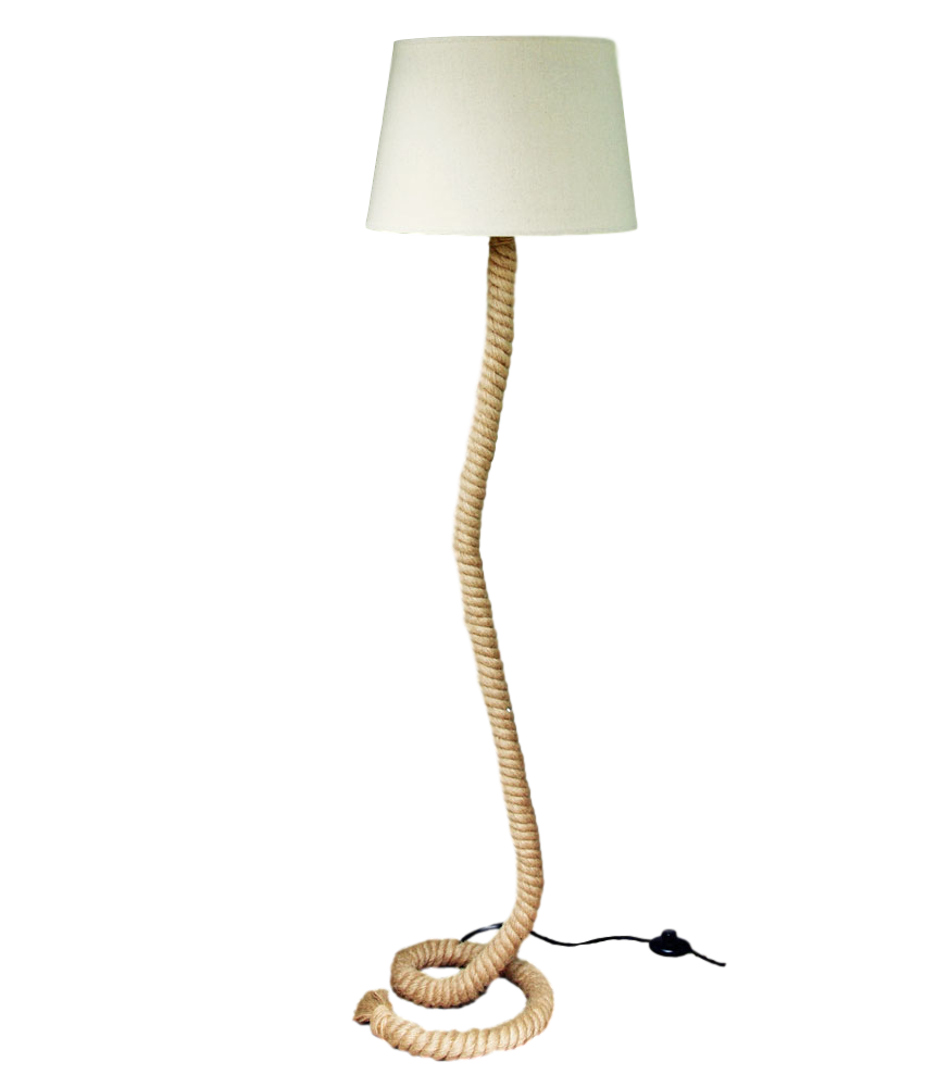 Rope floor lamp - Rope lamp - Standard lamp- Unusual Floor light